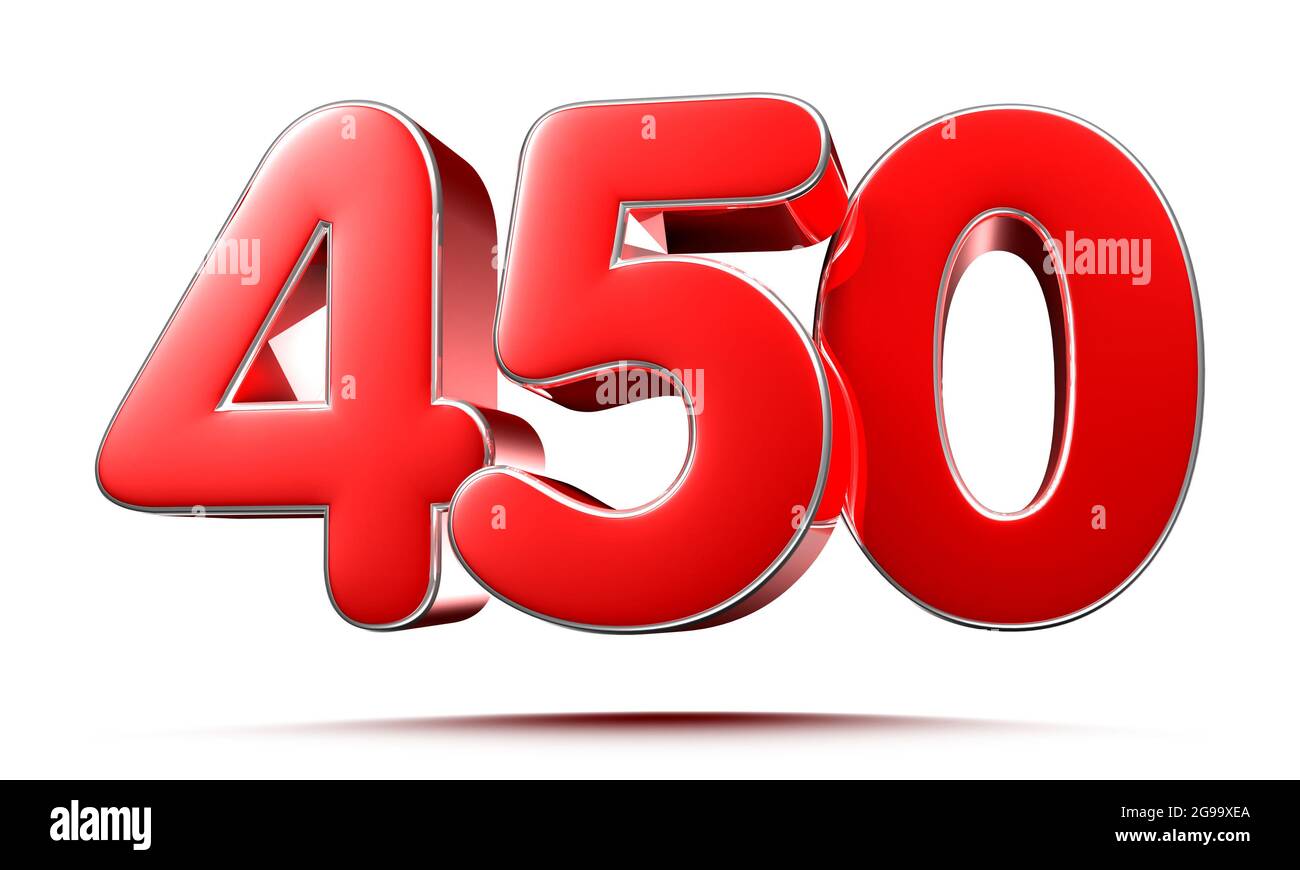 3d number 450 hi-res stock photography and images - Alamy