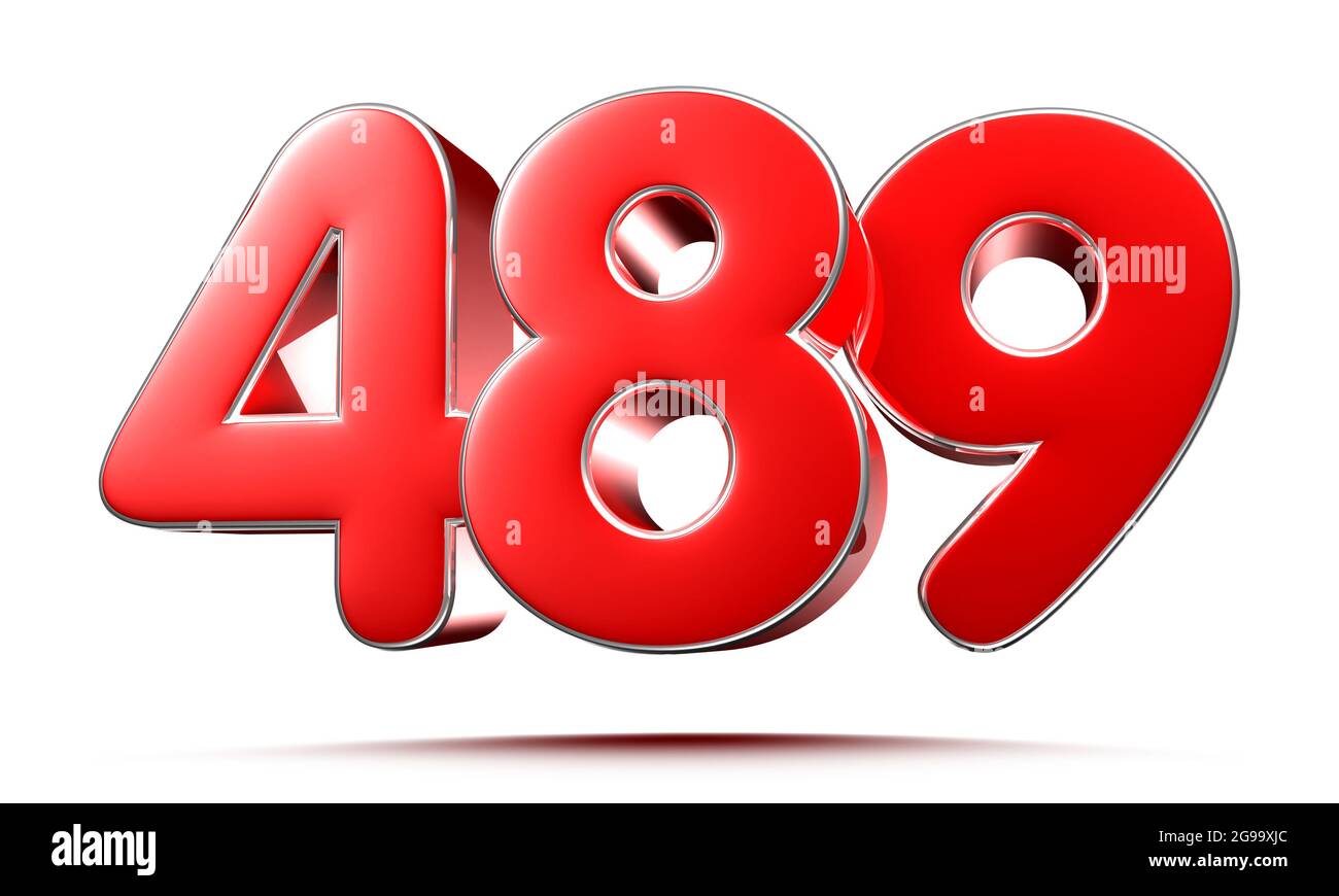 3d number 489 hi-res stock photography and images - Alamy