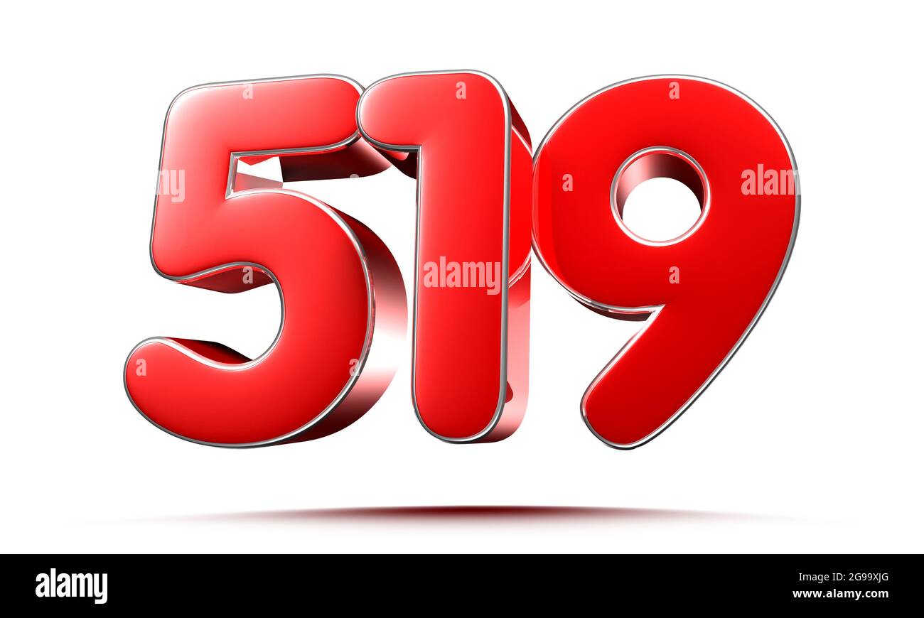 3d number 519 hi-res stock photography and images - Alamy