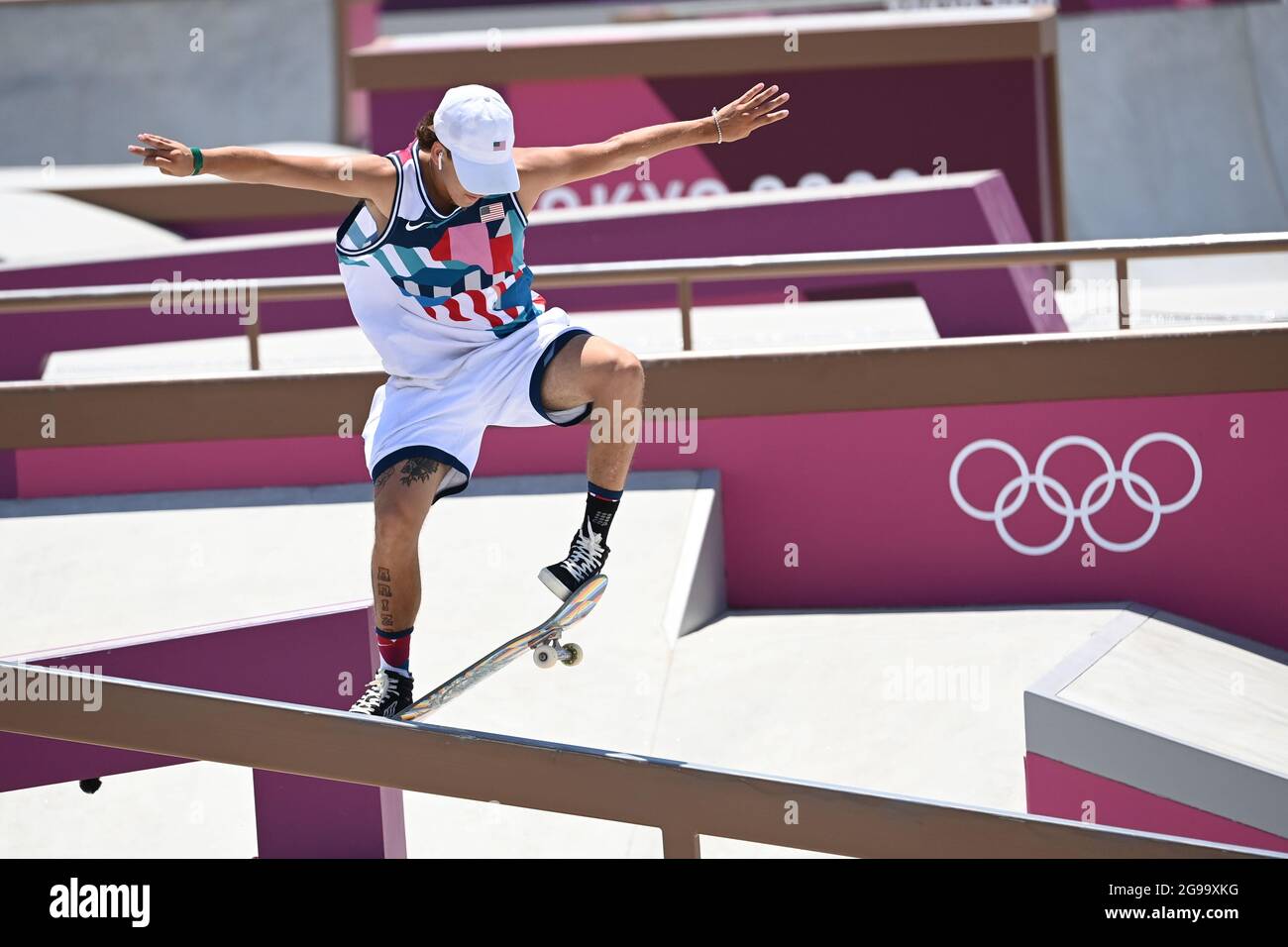 Tokio, Japan. 25th July, 2021. Olympics, Street, Men, Final at Aomi ...