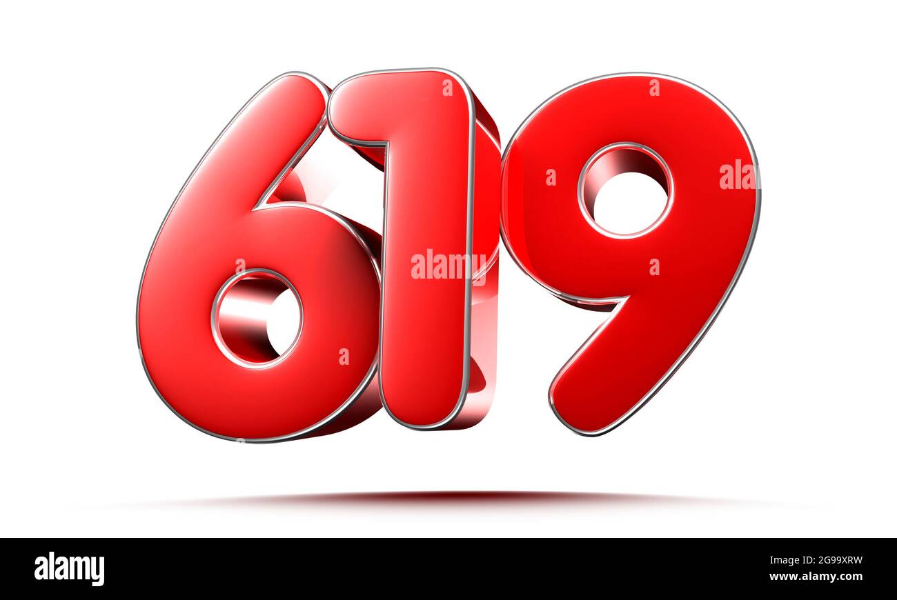 3d number 619 hi-res stock photography and images - Alamy