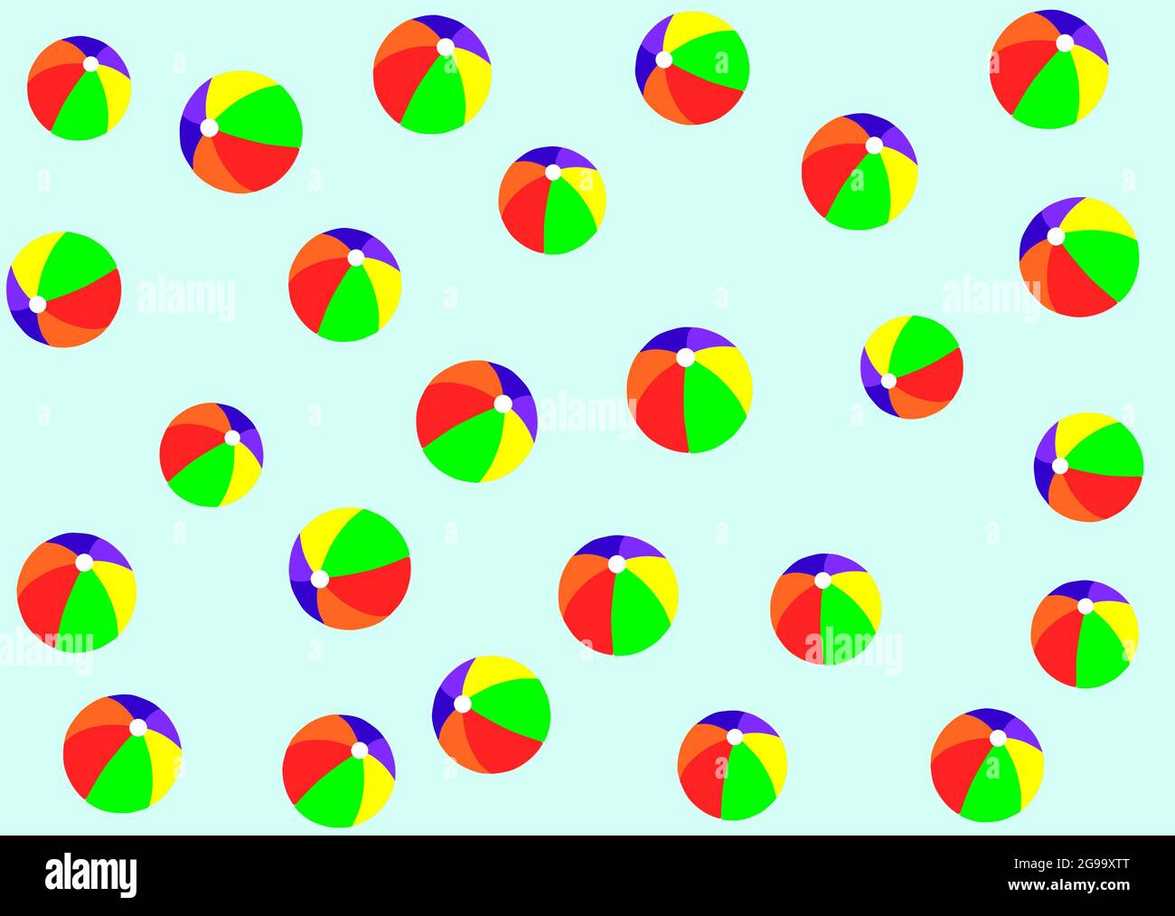 Cute balls pattern illustration, cute cartoon background Stock Photo ...