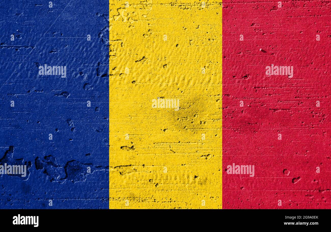 Country flag painted on the wall Stock Photo - Alamy