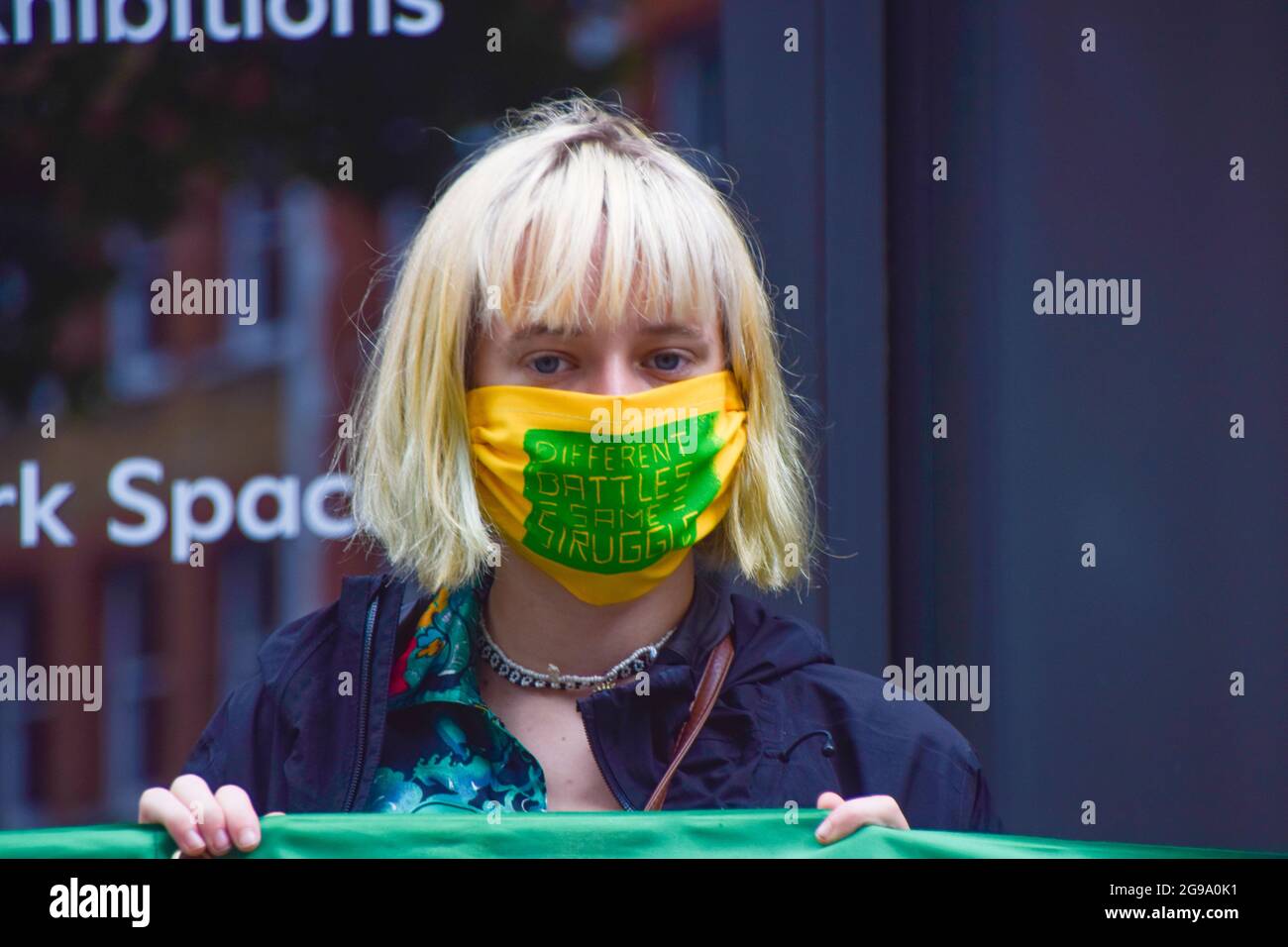 London, United Kingdom. 24th July 2021. Forest Rebellion demonstrators ...
