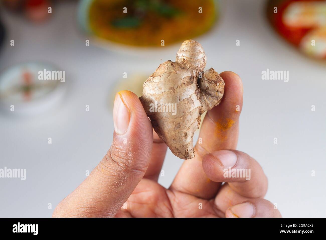 Rough chopped fresh ginger hi-res stock photography and images - Alamy