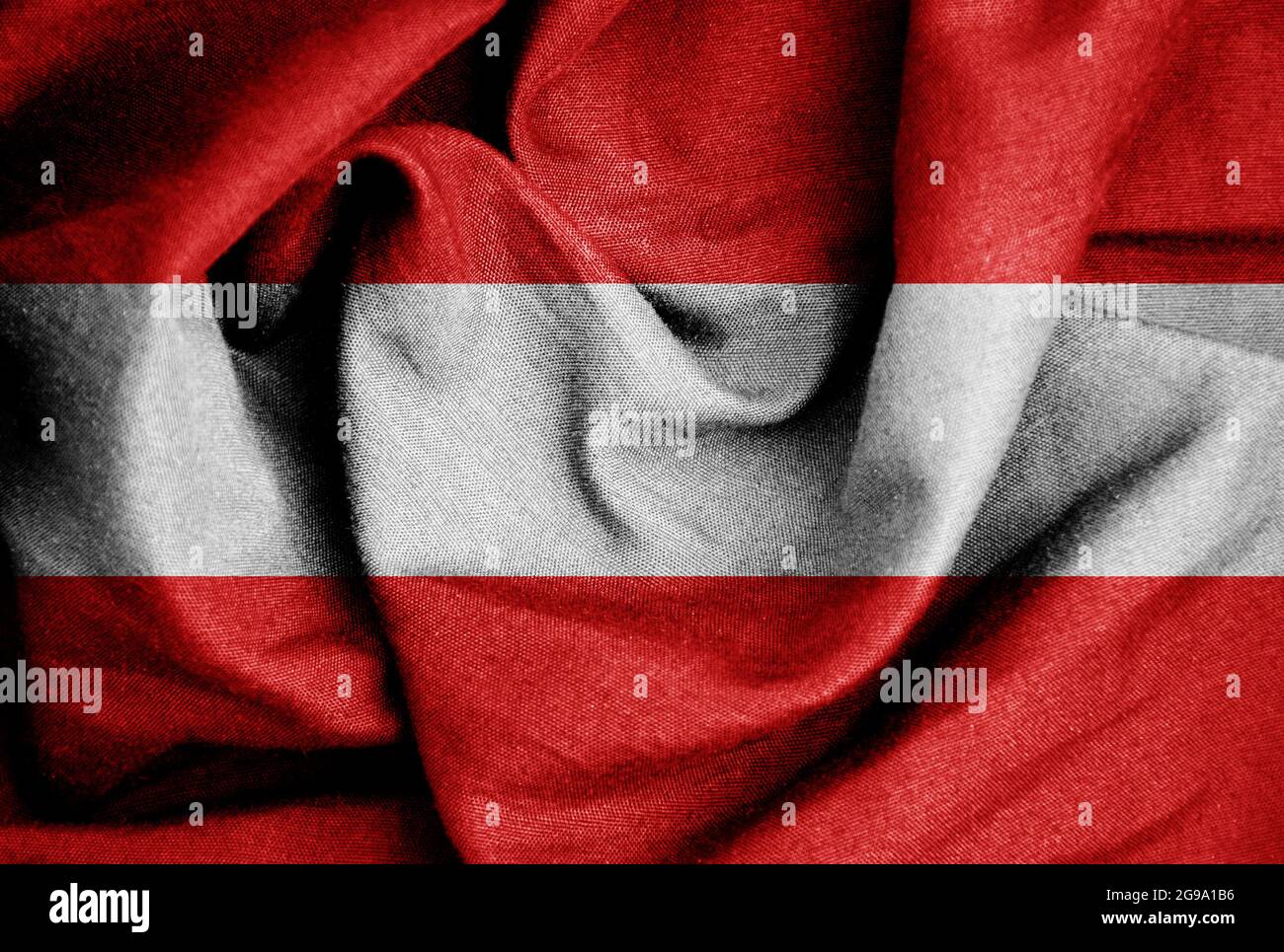Flag texture on the silk background Stock Photo - Alamy
