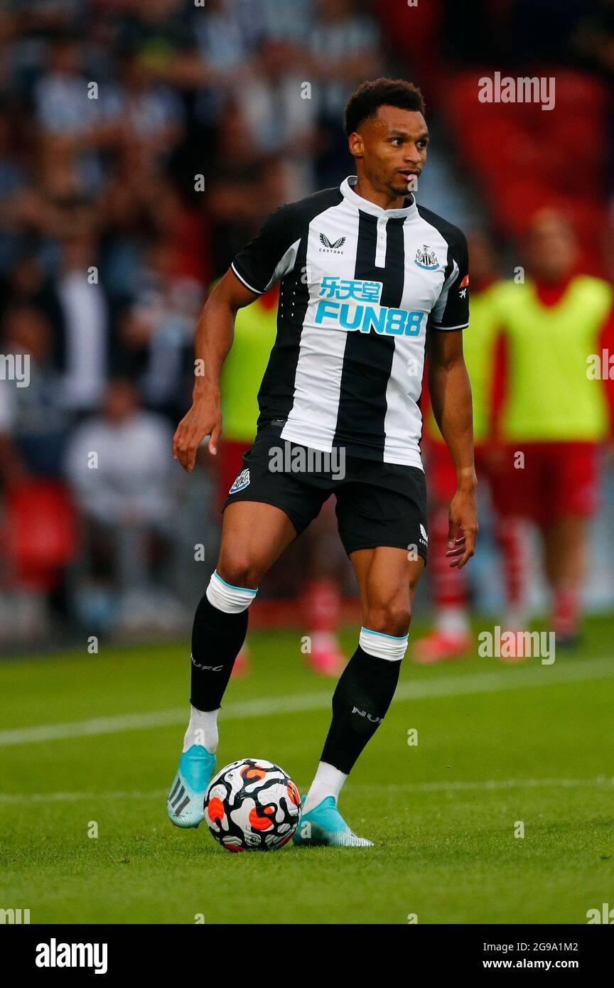 Doncaster, England, 23rd July 2021. Jacob Murphy of Newcastle United ...