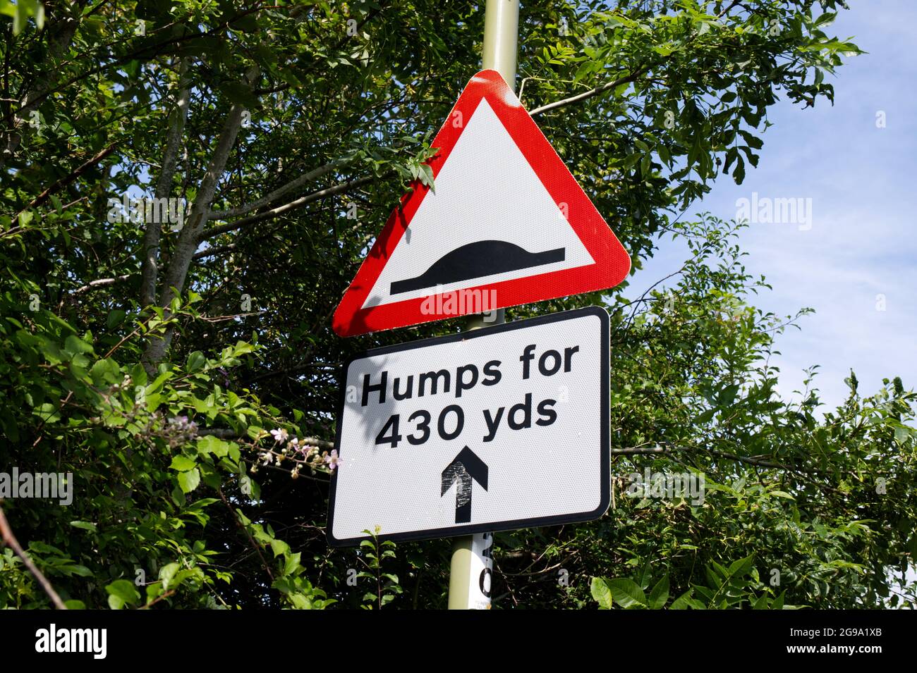 Speed bump sleeping policeman hi-res stock photography and images - Alamy