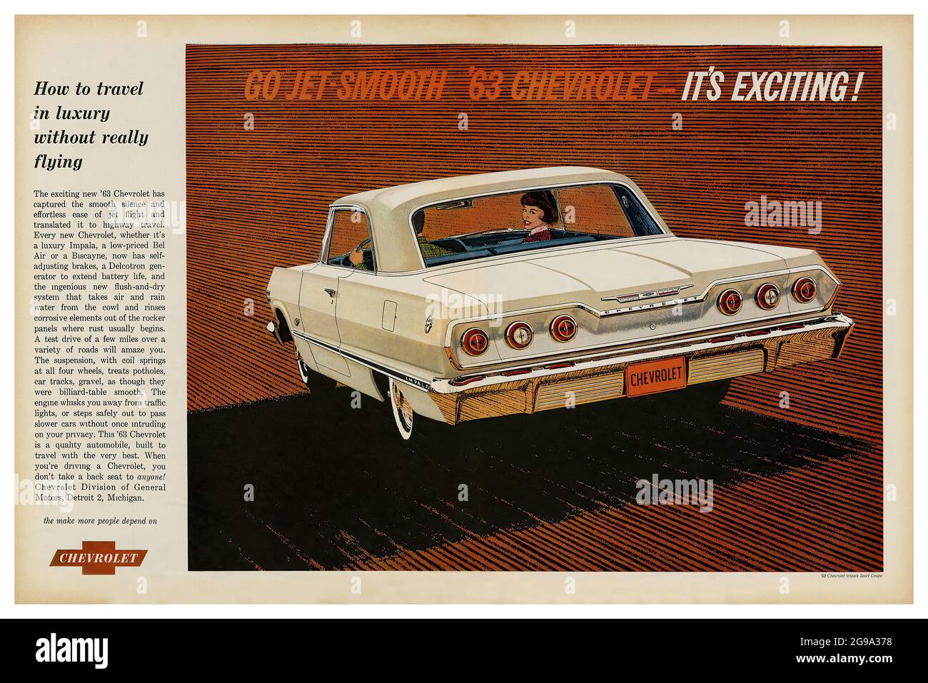 1963 Chevrolet Impala - Vintage advertising of classic American car ...