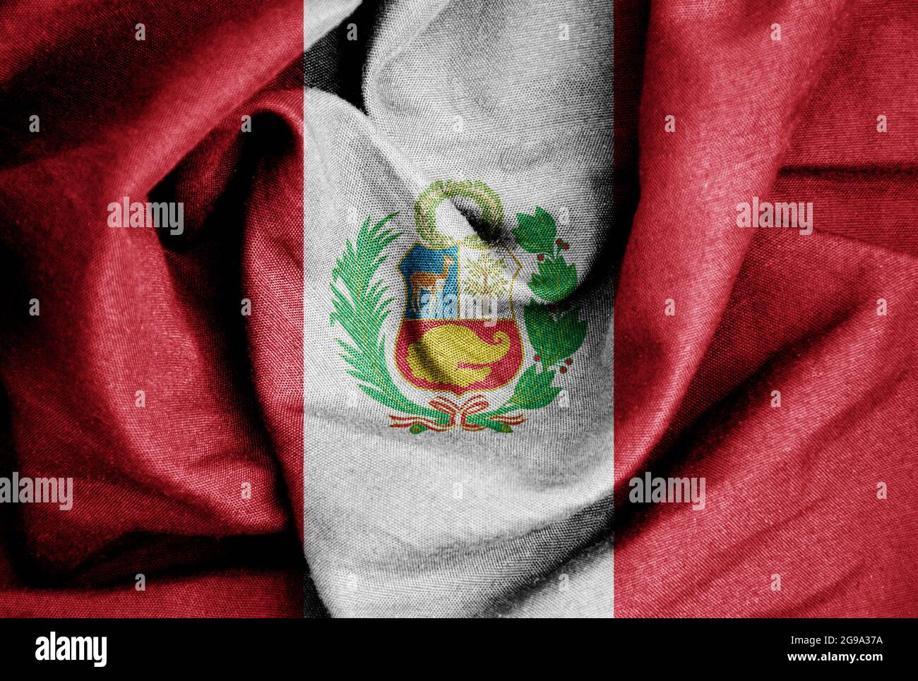Flag texture on the silk background Stock Photo - Alamy