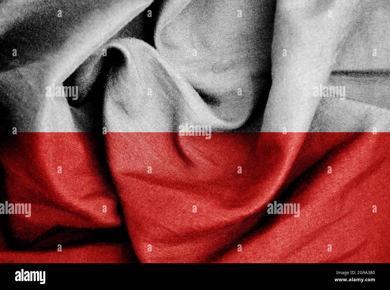 Flag texture on the silk background Stock Photo - Alamy