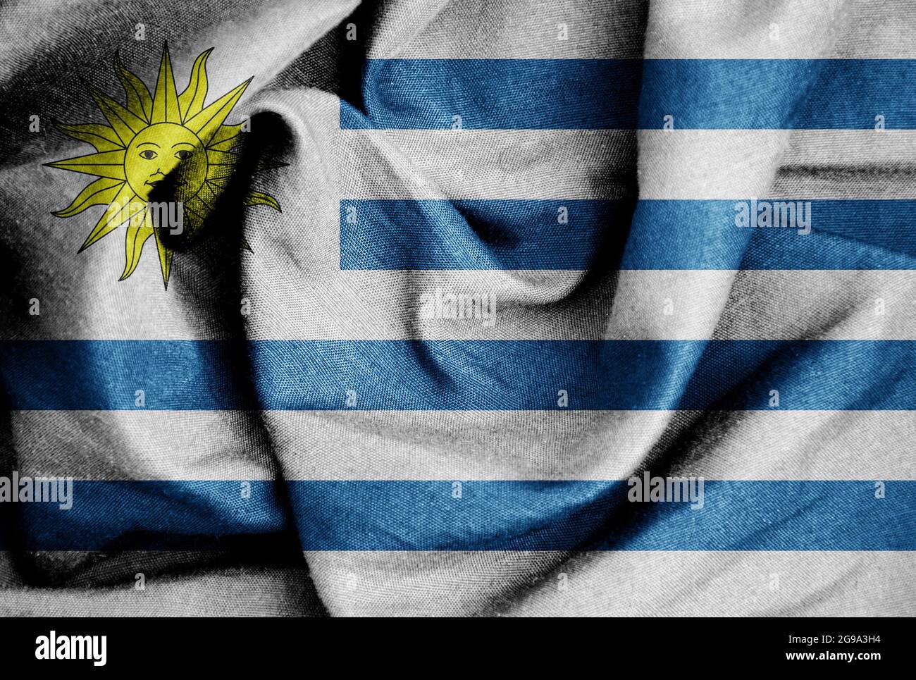 Flag texture on the silk background Stock Photo - Alamy