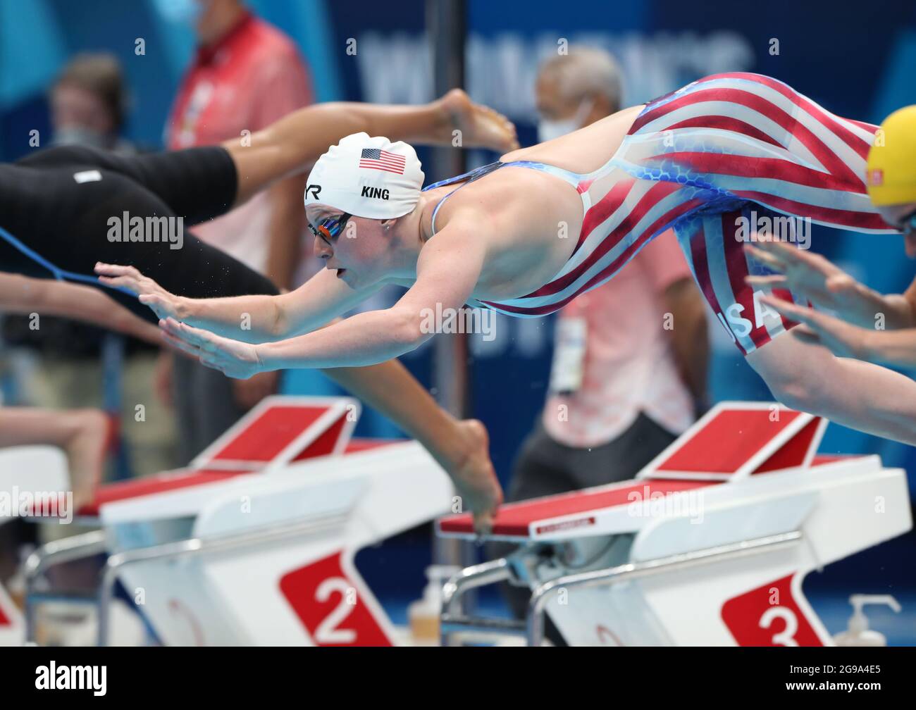 Tokyo, Japan. 25th July, 2021. Lilly King of the United States competes ...