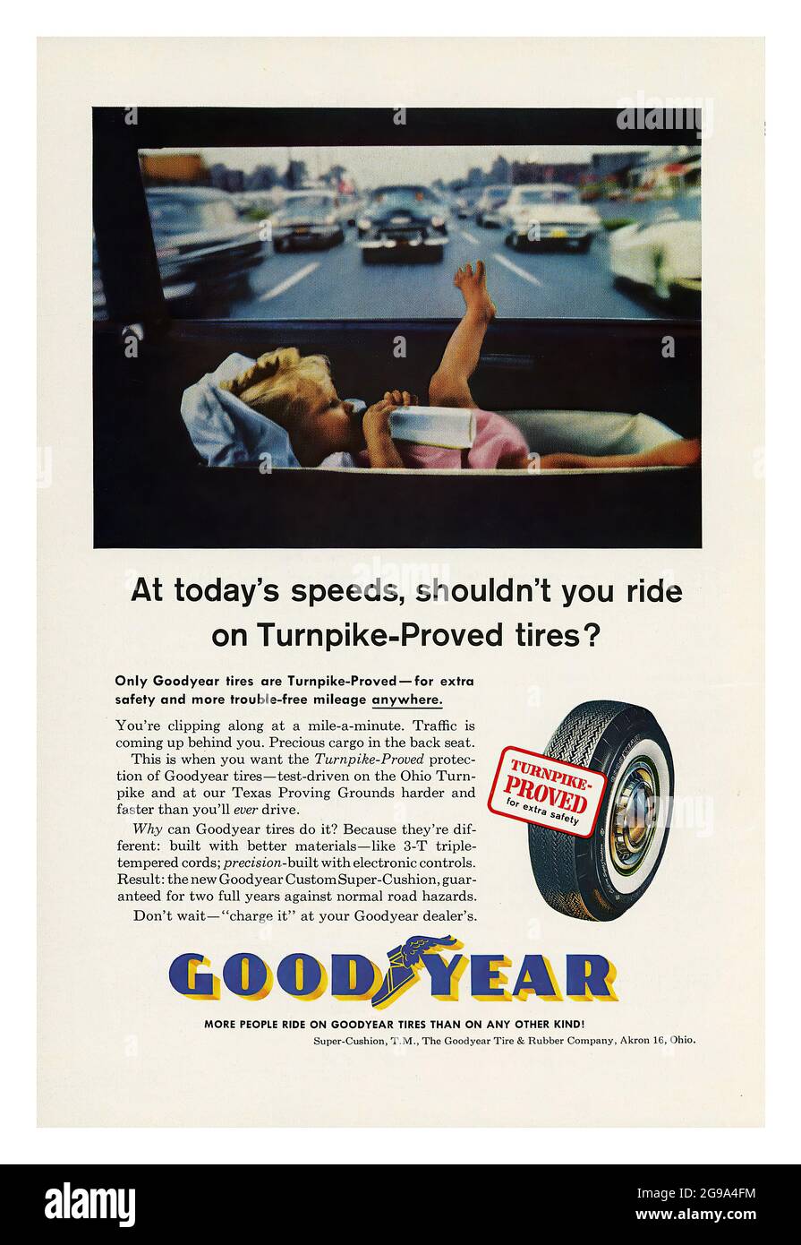 Goodyear (1961) - Vintage advertising Stock Photo - Alamy