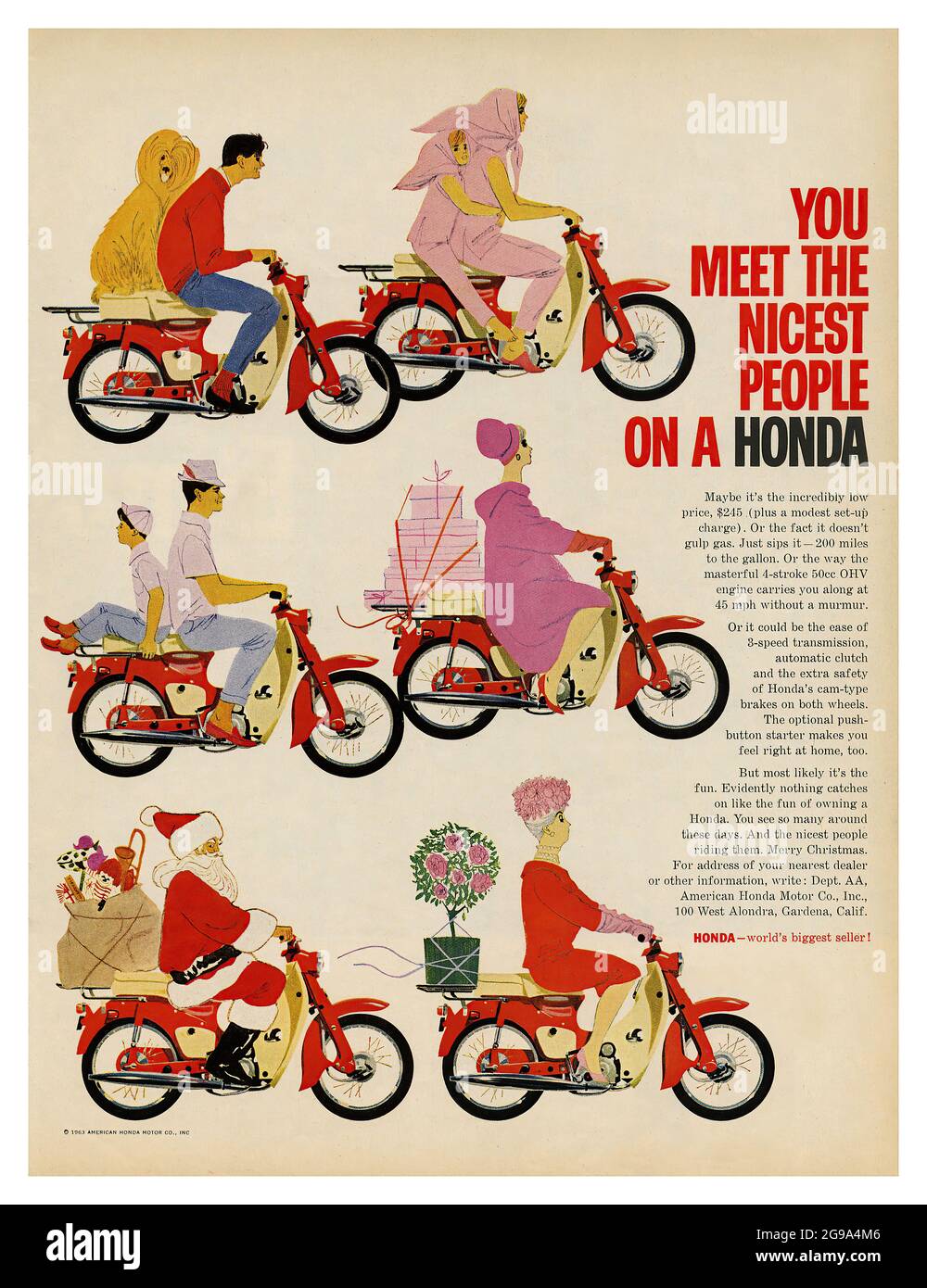 Honda (1963) - Vintage advertising Stock Photo - Alamy