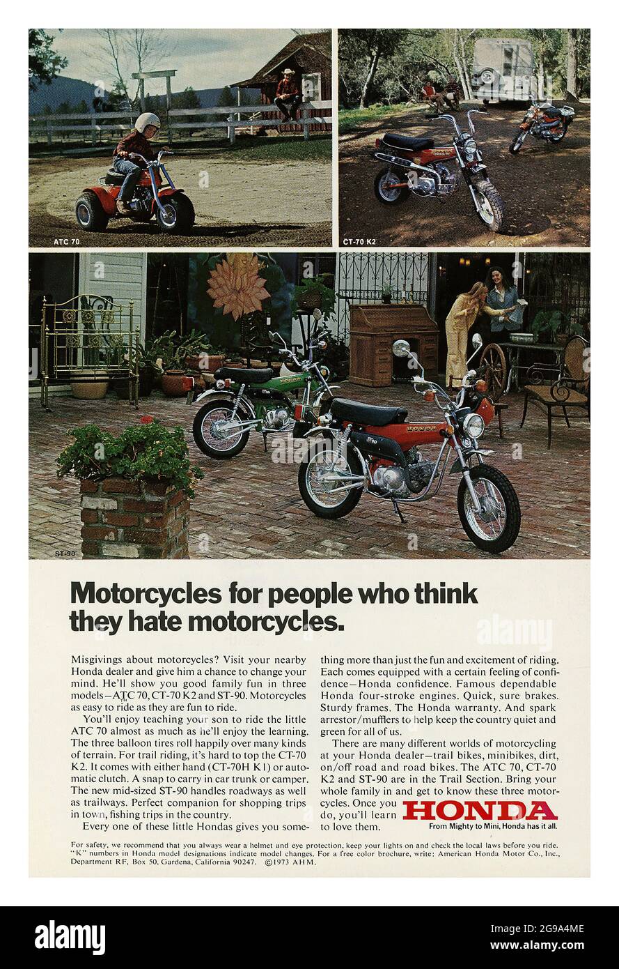 Vintage Honda Motorcycle Ads
