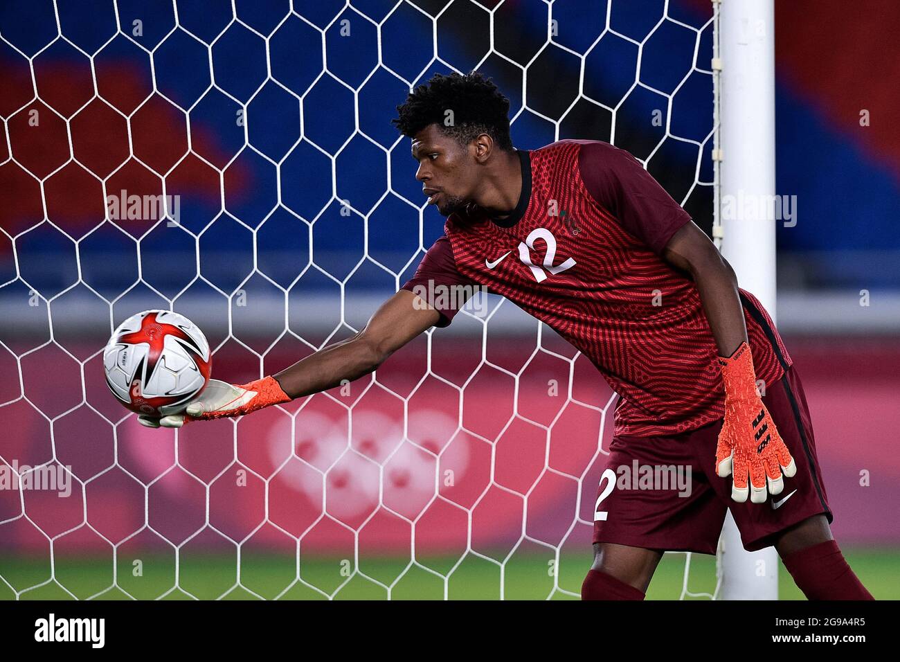 YOKOHAMA, JAPAN - JULY 25: Mohammed Al Yami of Saudi Arabia during the ...