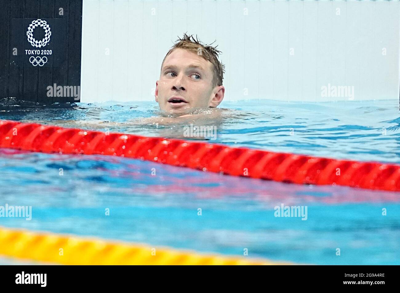 Tokio, Japan. 25th July, 2021. Swimming: Olympics, men's 100m ...