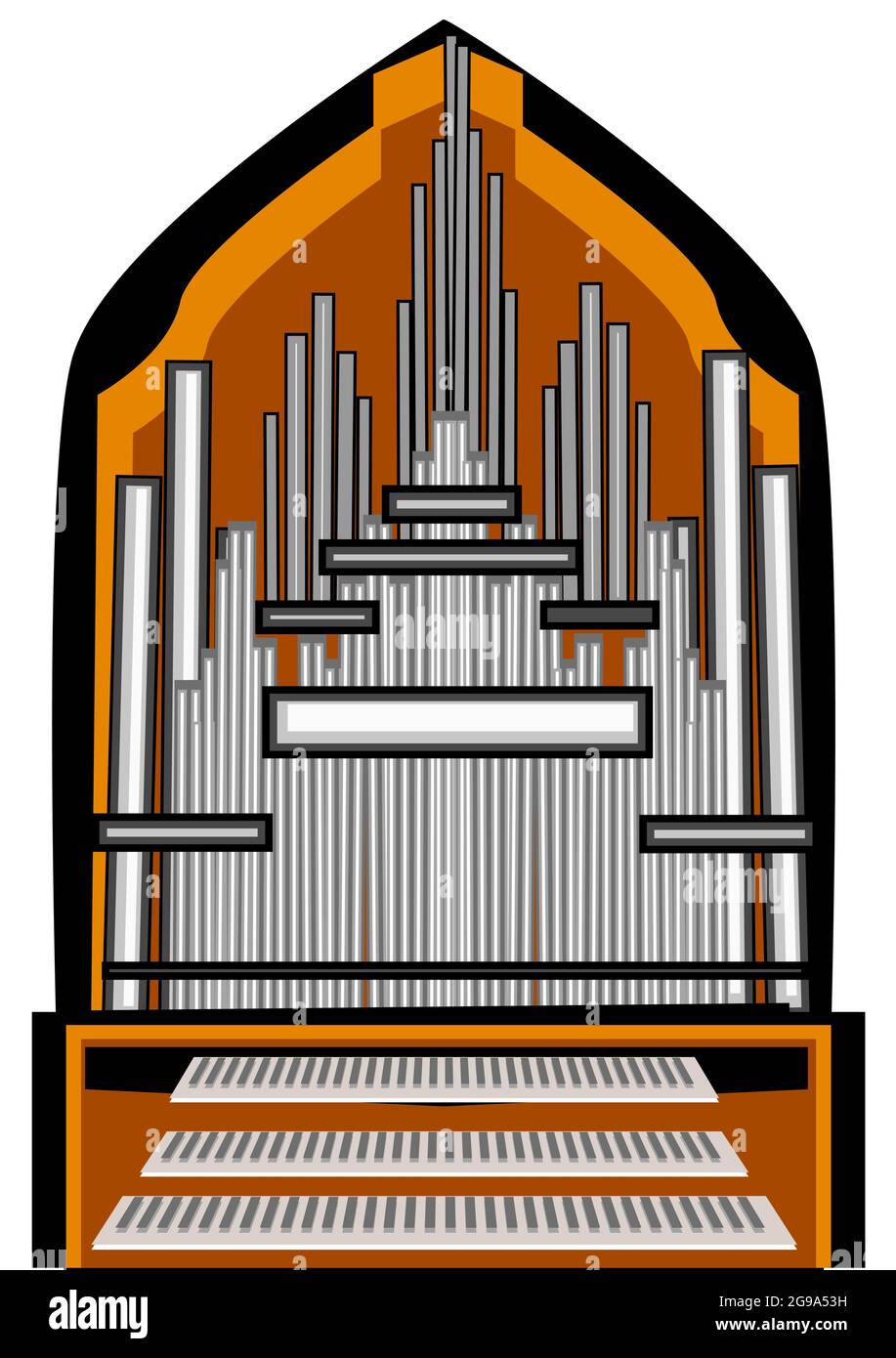 abstract organ isolated on white background Stock Vector Image & Art ...