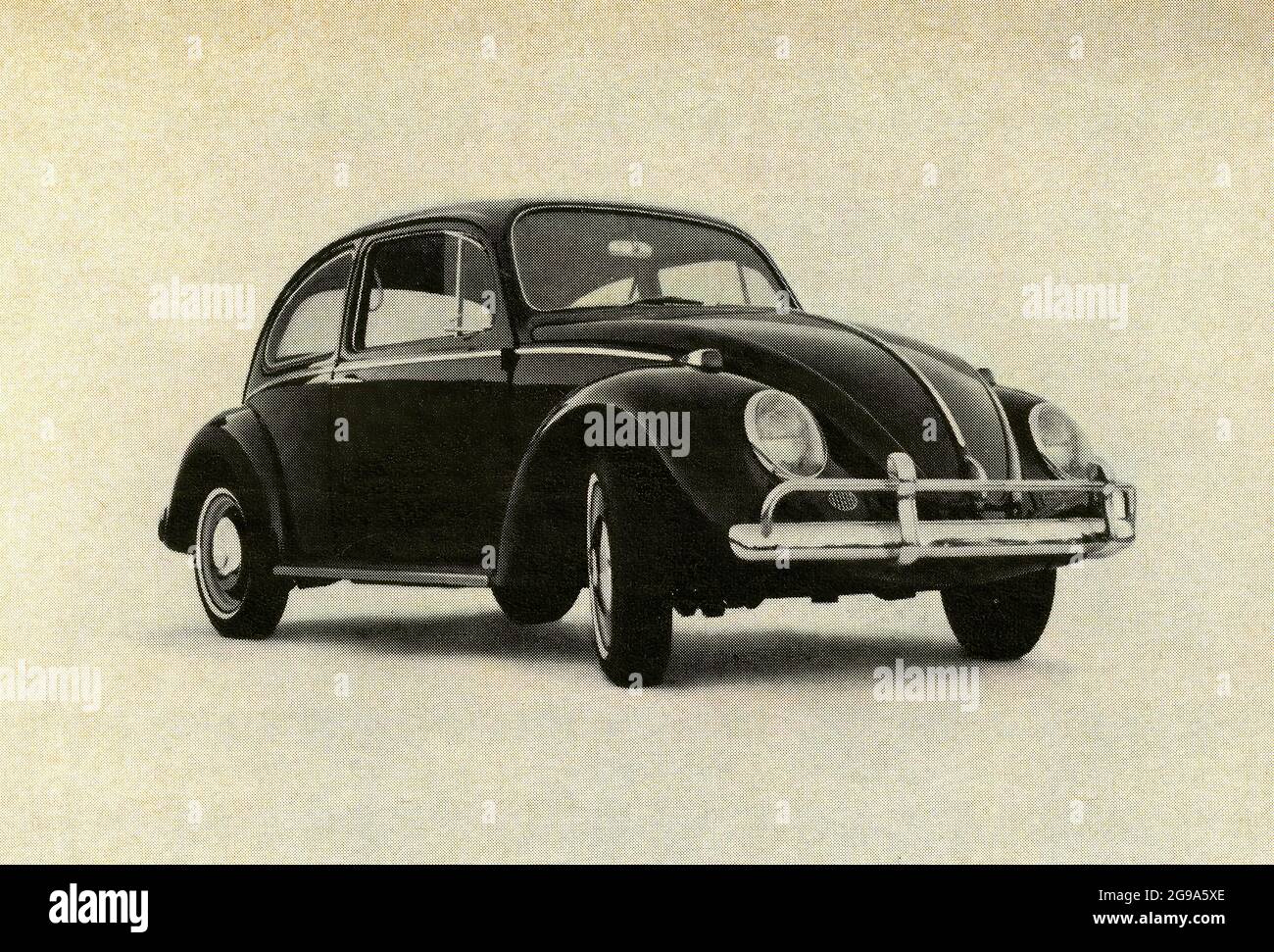 VW Beetle - Vintage advertising of classic car Stock Photo - Alamy