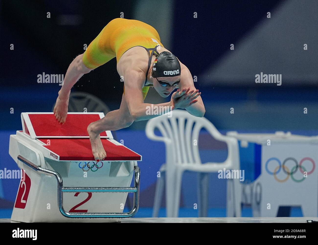 Tokio, Japan. 25th July, 2021. Swimming: Olympics, preliminaries, 400m ...