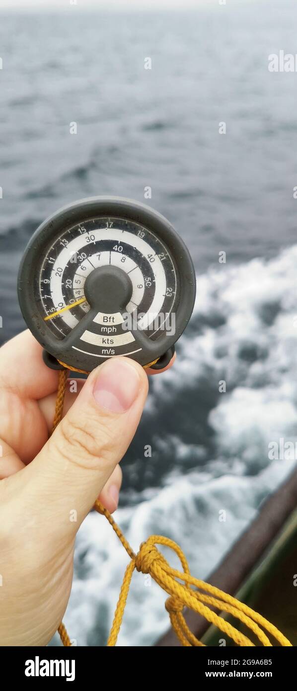 Hand held anemometer hi-res stock photography and images - Alamy