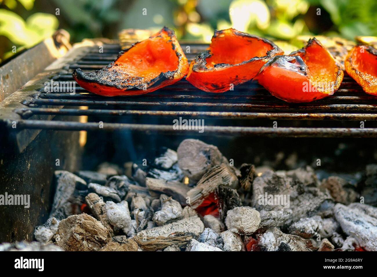 Bell peppers barbecue grill barbecue hi-res stock photography and ...