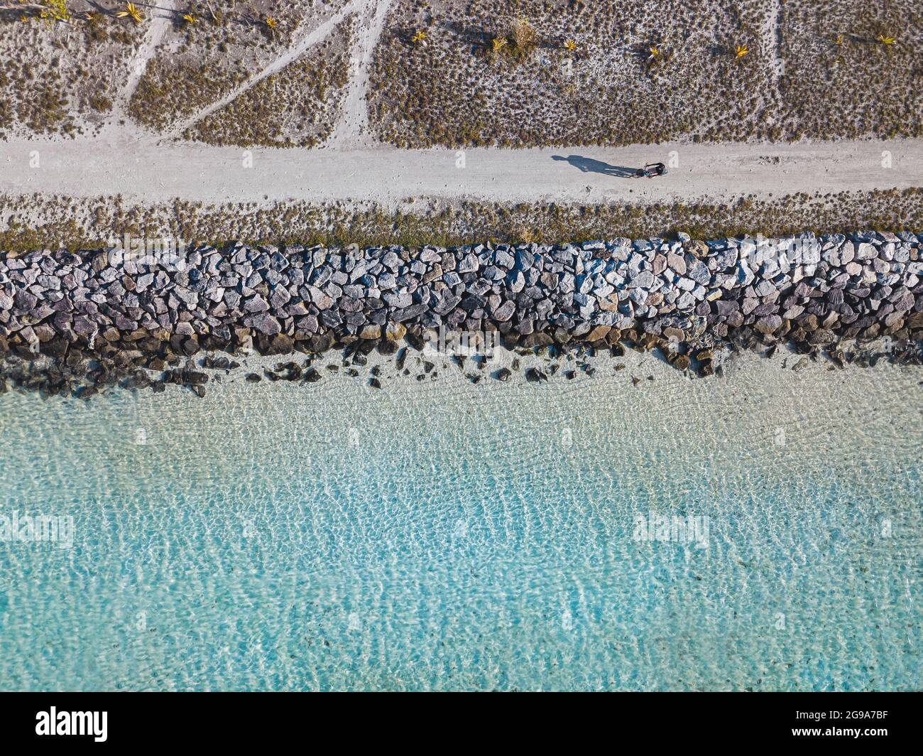Aerial view woman riding bike hi-res stock photography and images - Alamy