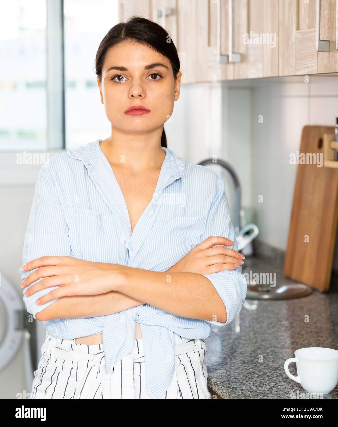 Girl in home Stock Photo - Alamy