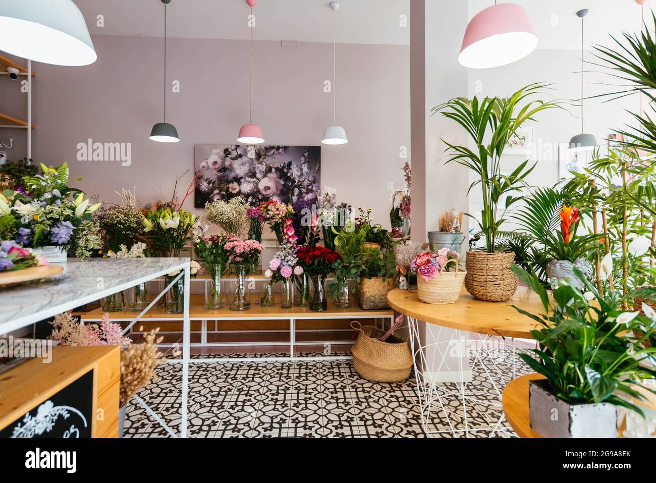Florist studio space Stock Photo - Alamy