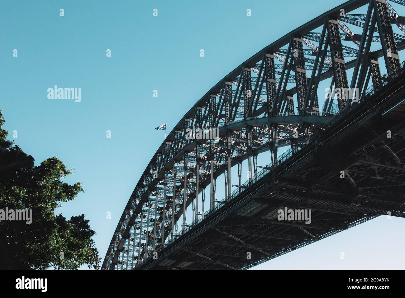 Sydney Harbour Bridge close up view, Sydney Stock Photo - Alamy