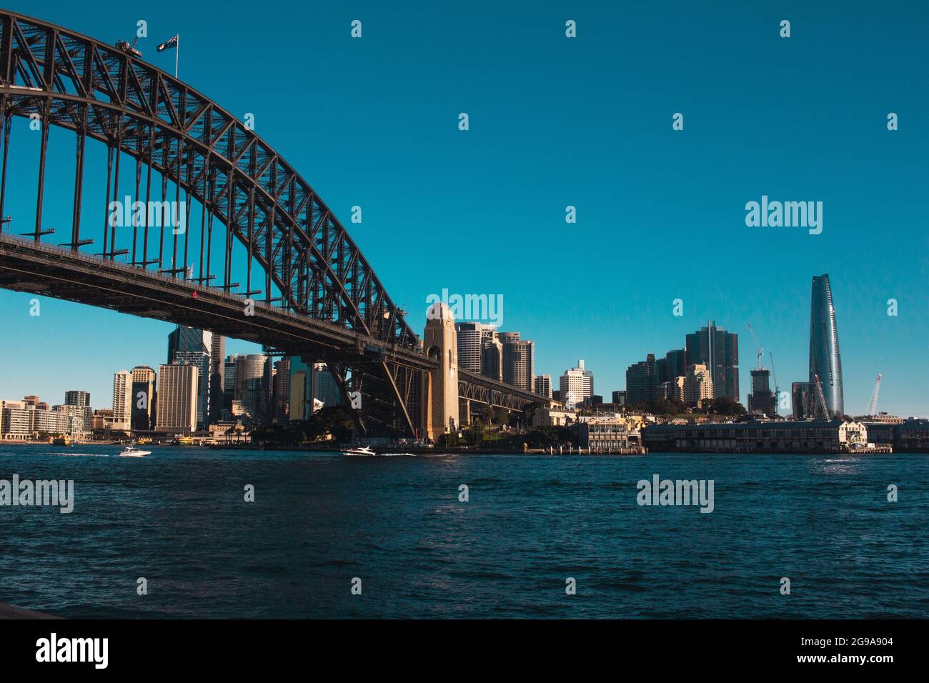 Sydney Harbour Bridge close up view, Sydney Stock Photo - Alamy