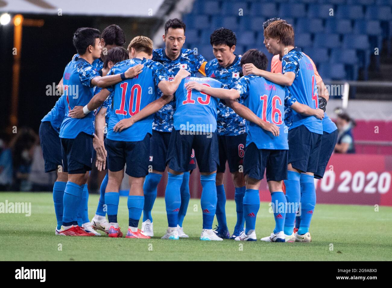 Japan team (JPN) Footaball, Japan vs Mexico Group A JULY 25, 2021 ...