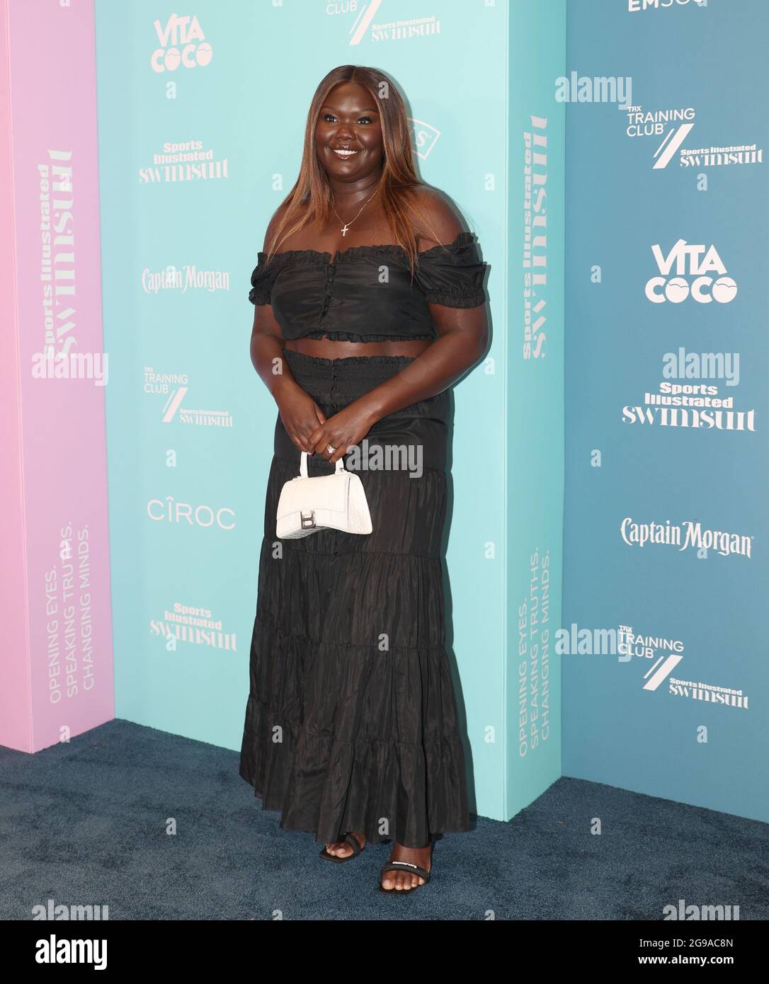 Nyma Tang arrives at the 2021 Sports Illustrated issue release ...