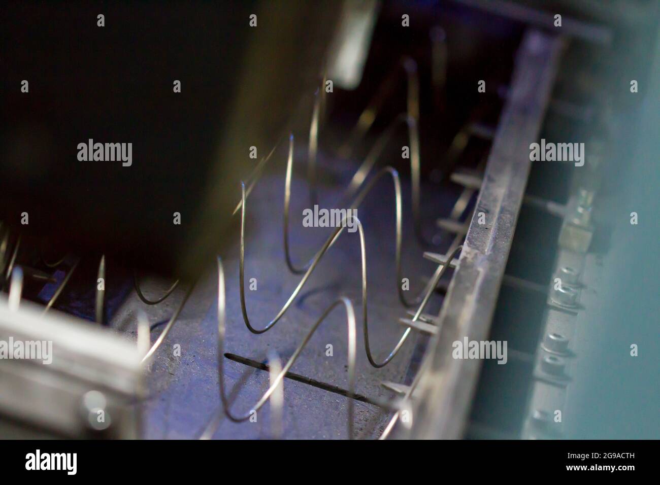 Production of independent springs for mattresses. Independent spring ...