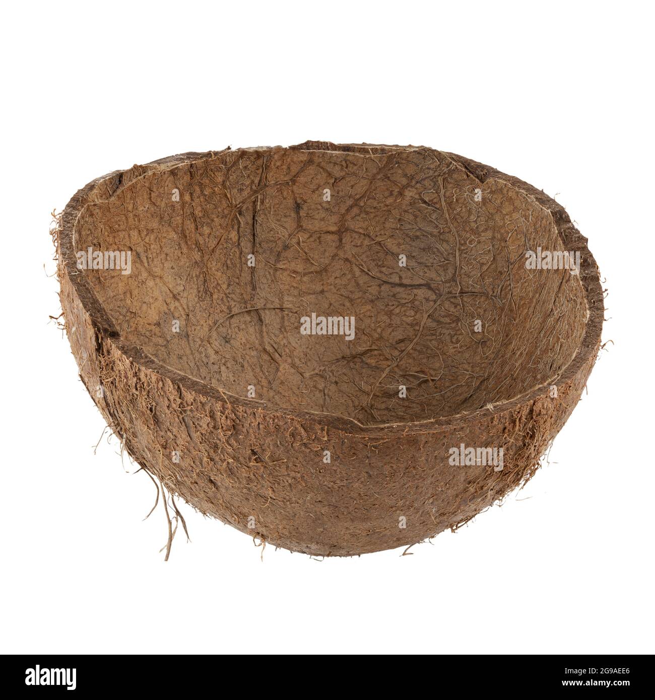 Coconut Empty Shell File Contains Clipping Path Design Element Stock Photo Alamy