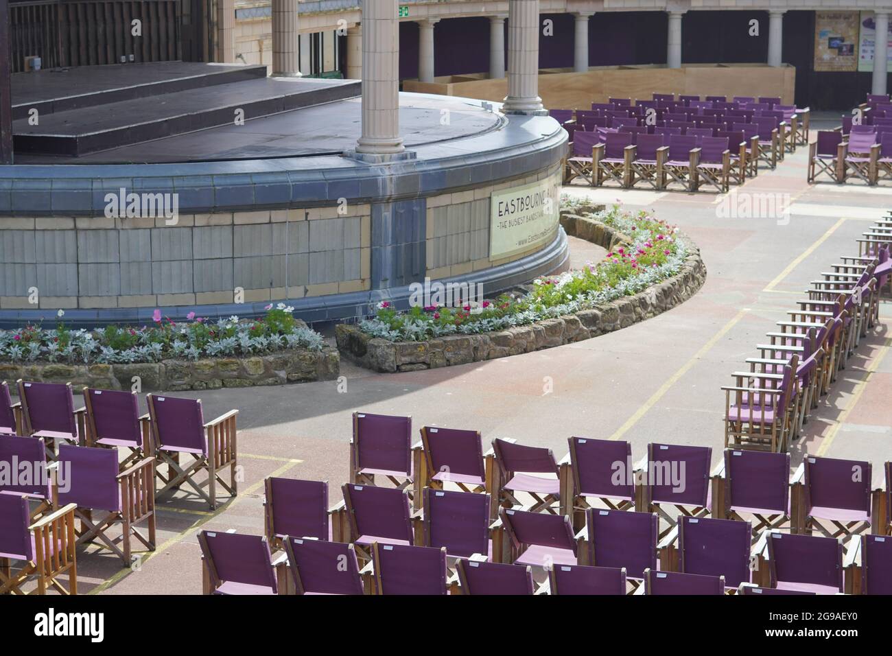Eastbourne Bandstand, one of the busiest seaside music venues. Seats ...