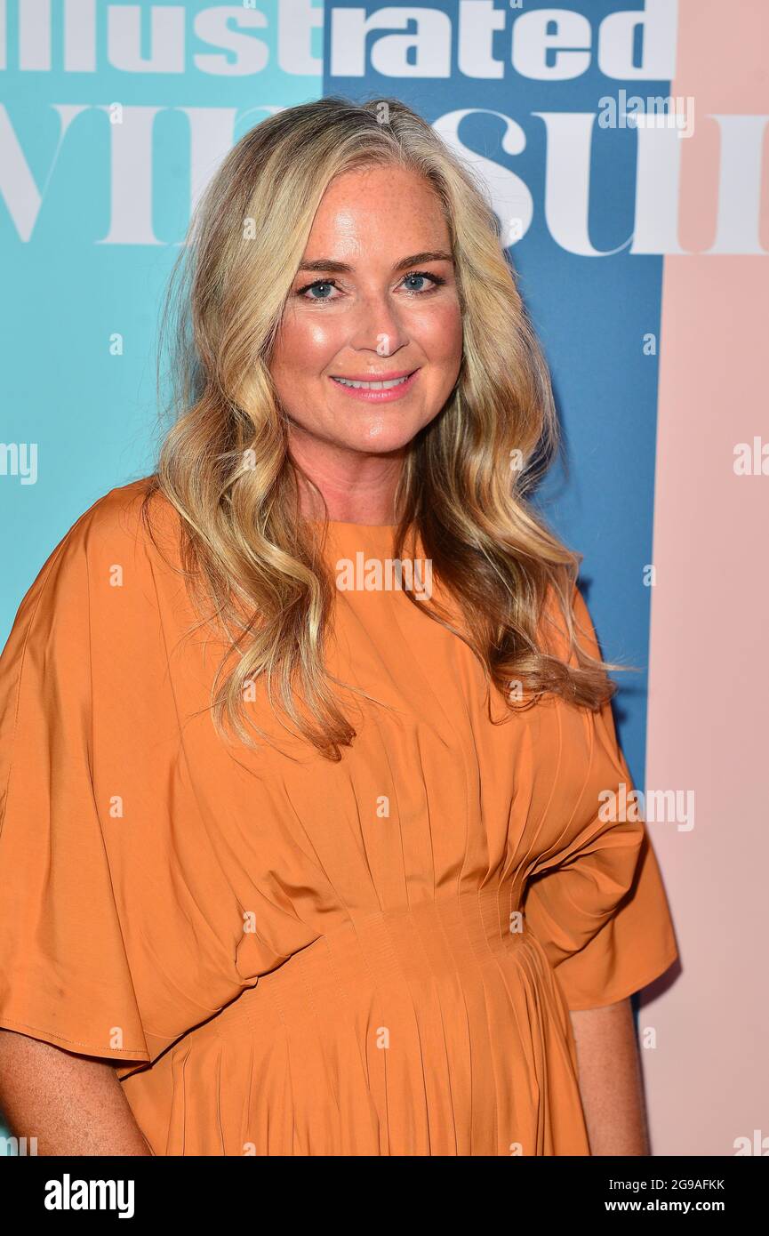 MJ Day attends Sports Illustrated Swimsuit 2021 Issue Cover Reveal ...