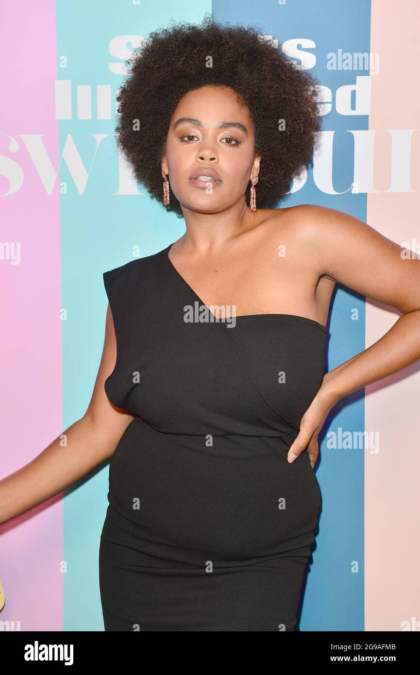 Natalie Gage attends Sports Illustrated Swimsuit 2021 Issue Cover ...