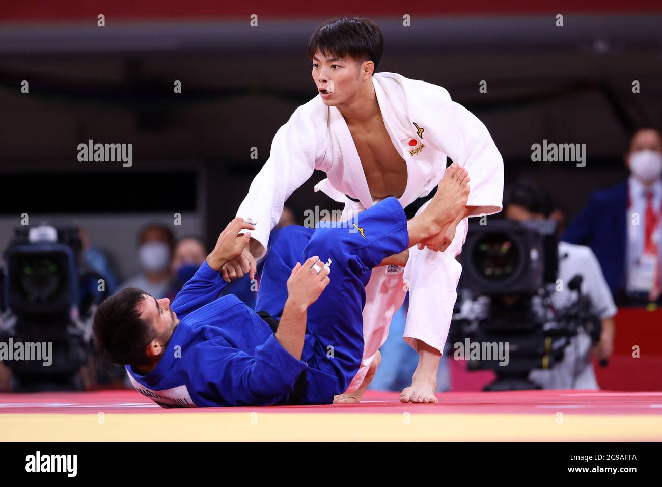Tokyo, Japan. 25th July, 2021. Hifumi Abe (JPN) Judo : Men's -66kg ...