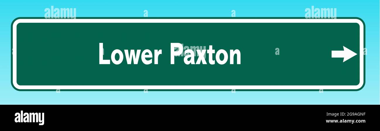 A graphic illlustration of an American road sign pointing to Lower ...