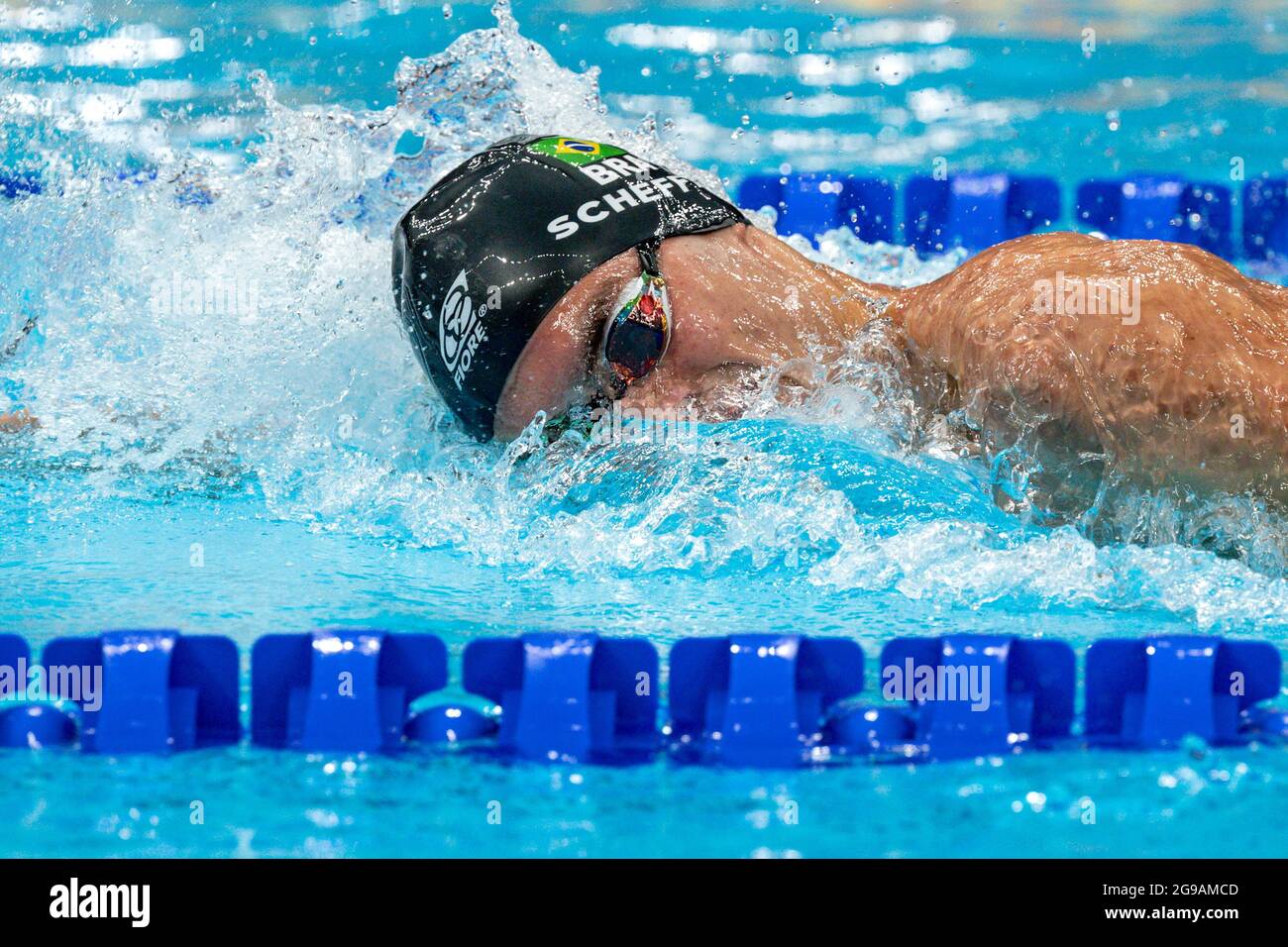 TOKYO, JAPAN - JULY 25: Fernando Scheffer of Brasil competing in the ...