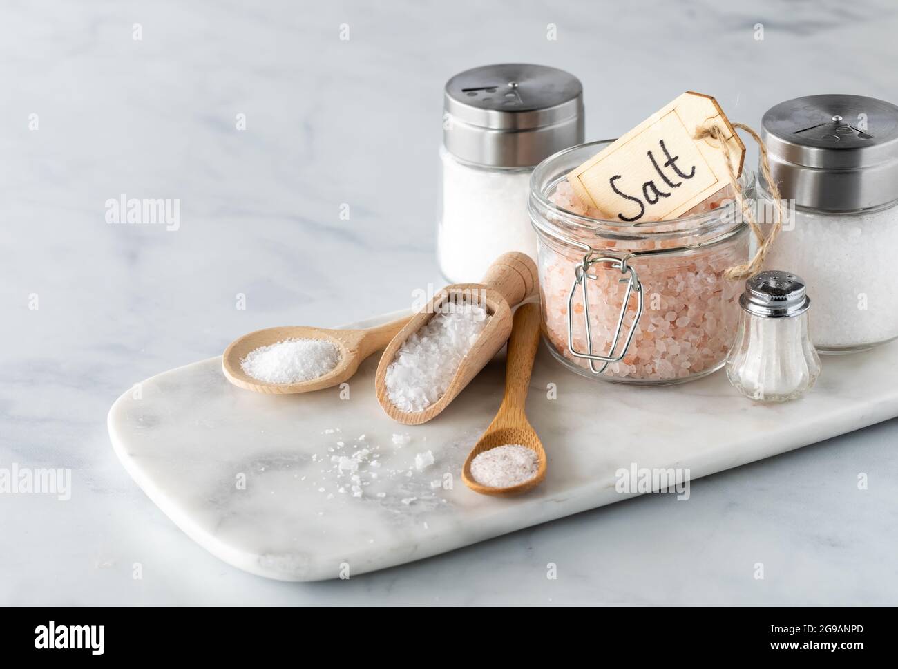 Types of salt hi-res stock photography and images - Alamy