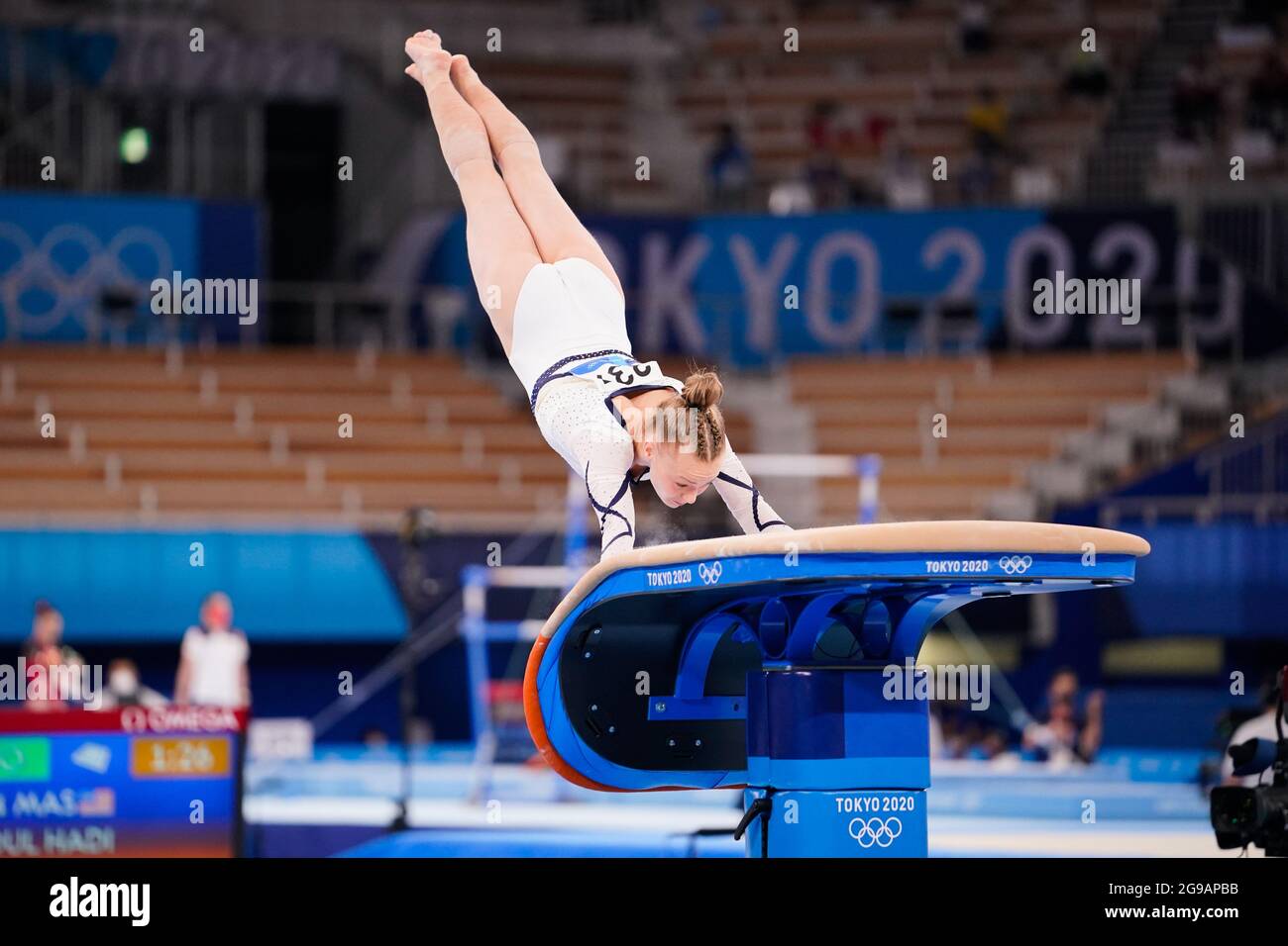 Tokyo, Japan. 25th July, 2021. Aline Friess (FRA) Gymnastics - Artistic ...