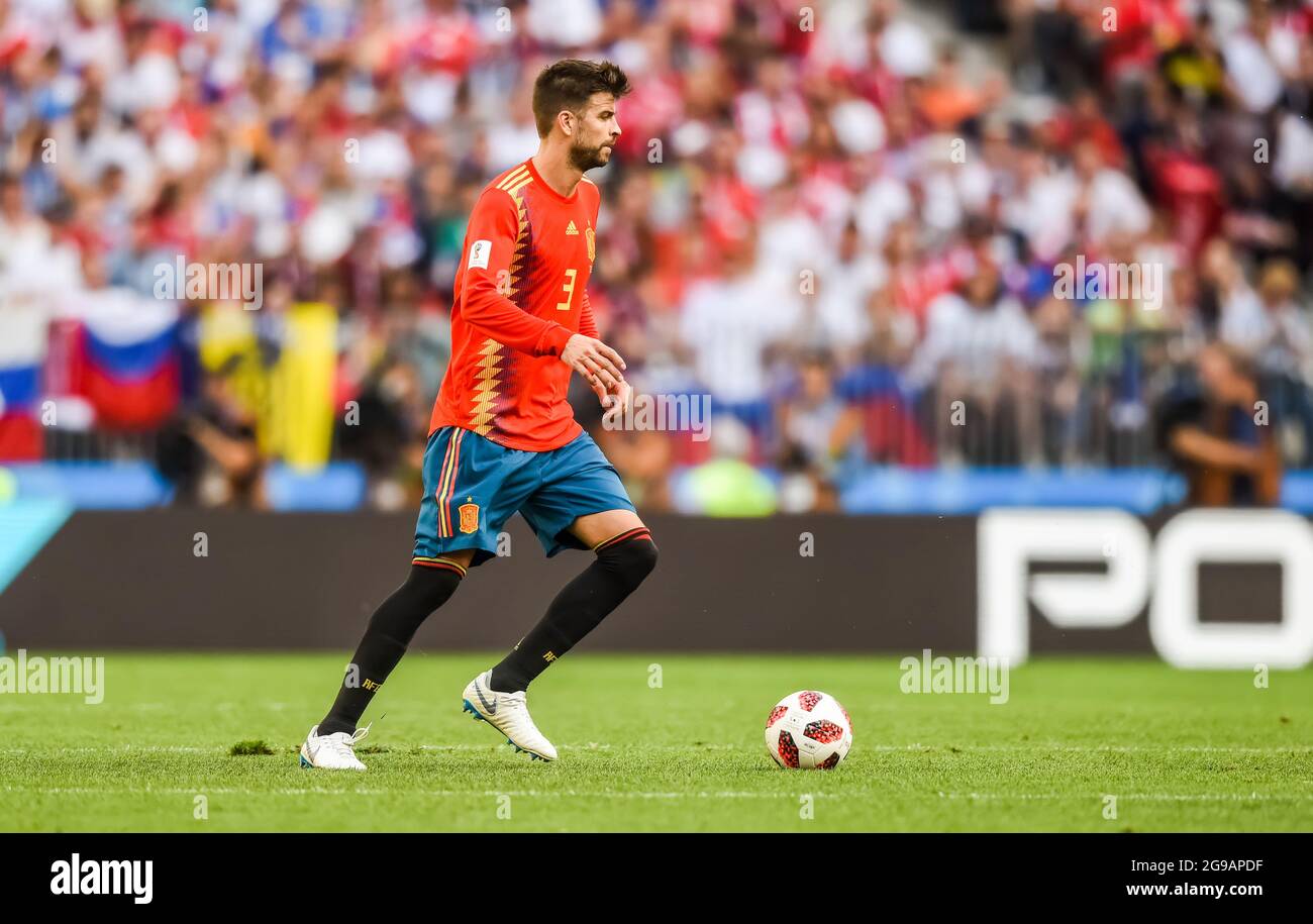 Moscow, Russia - July 1, 2018. Spain national football team centre-back ...