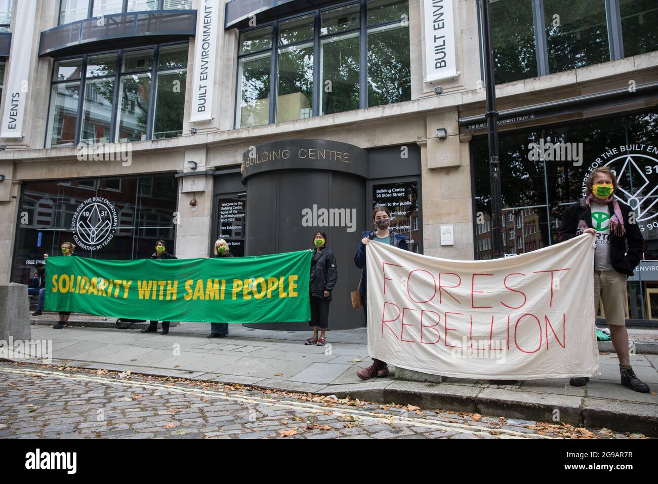 London, UK. 24th July, 2021. Activists from the Forest Rebellion ...