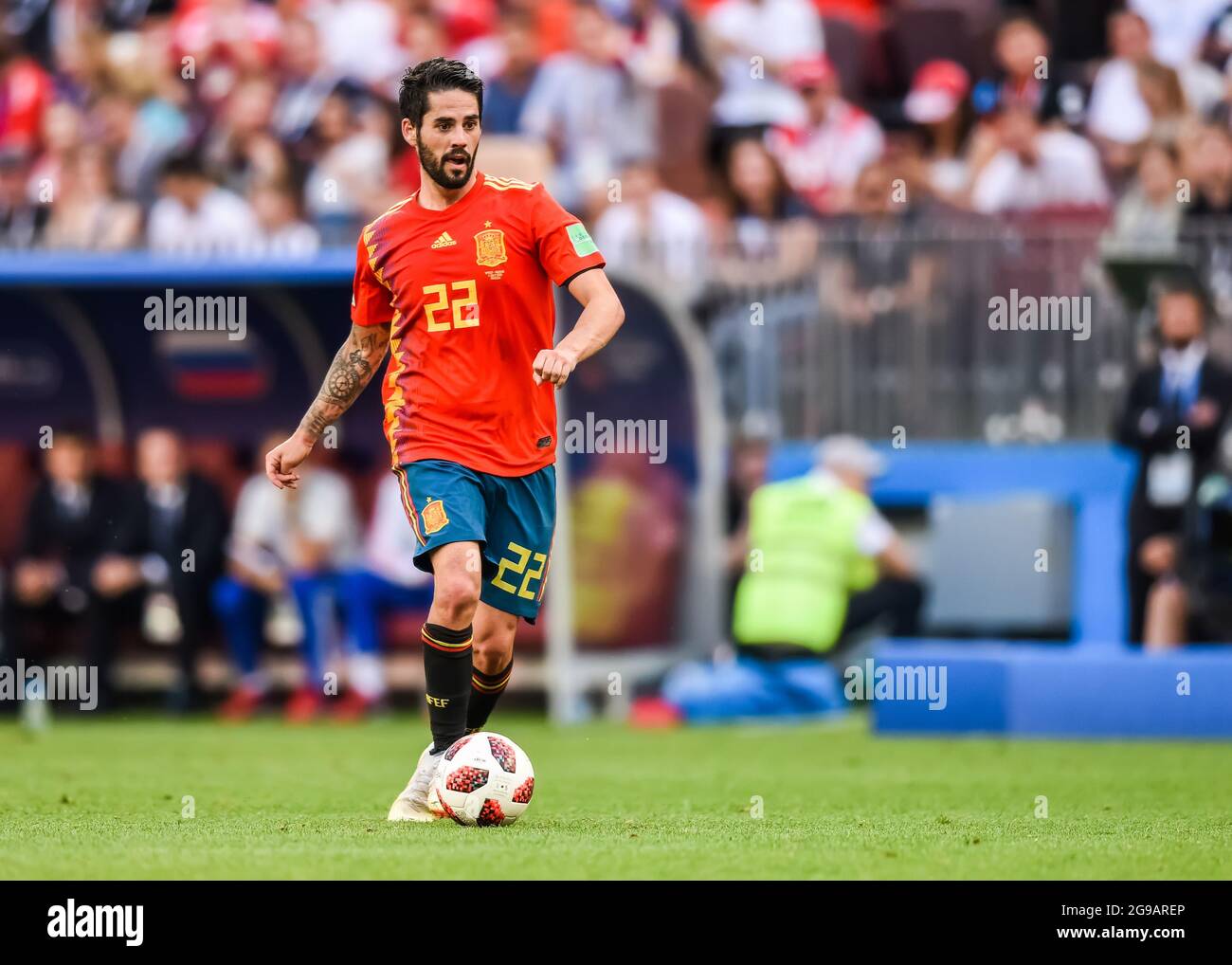 Moscow, Russia – July 1, 2018. Spain national football team midfielder ...