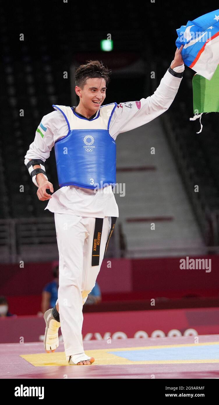 Tokyo, Japan. 25th July, 2021. Ulugbek Rashitov of Uzbekistan ...