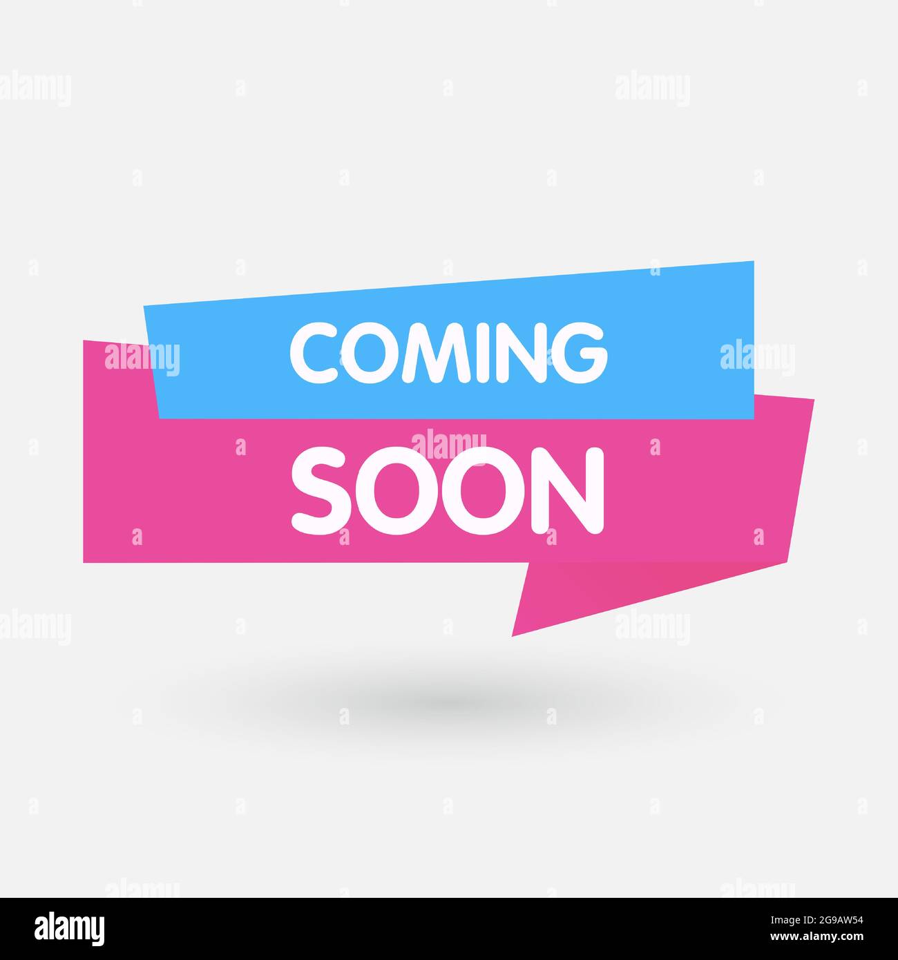 Coming Soon Label. Promotion banner coming soon. Vector Stock Vector ...