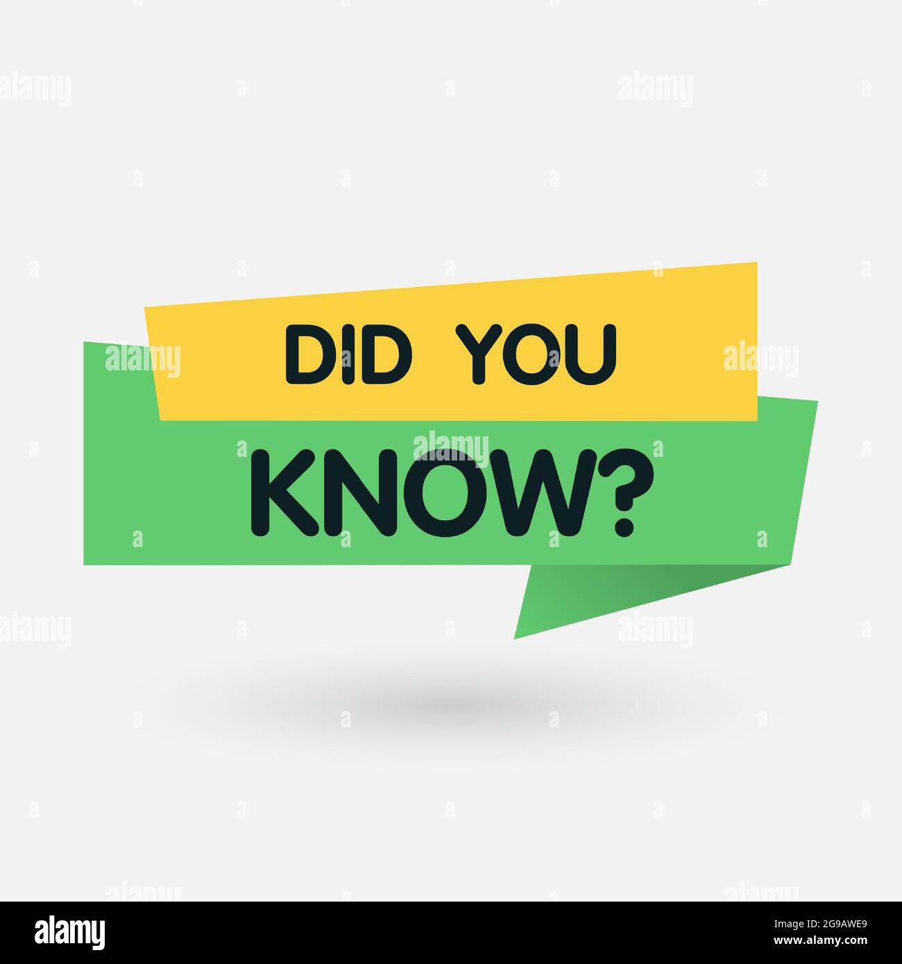 Did you know banner on white background. Vector Stock Vector Image ...